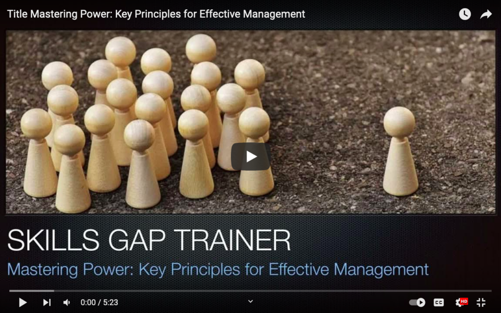 Mastering Power: Key Principles for Effective Management – Skills Gap ...